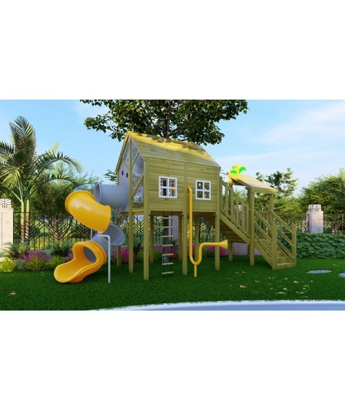 WOODEN PLAYGROUND FOR KIDS OUTDOOR