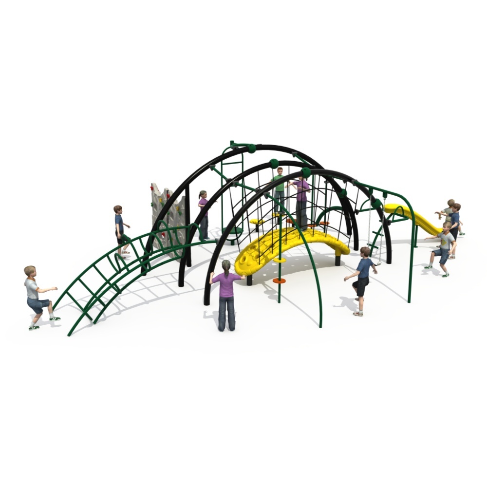 ROPE PYRAMID OUTDOOR PLAYGROUND China factory-Guangzhou Colorful Play ...