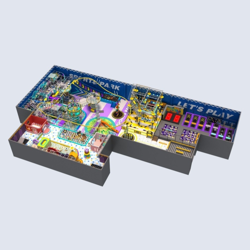 CYBERPUNK STYLE INDOOR AMUSEMENT PLAYGROUND