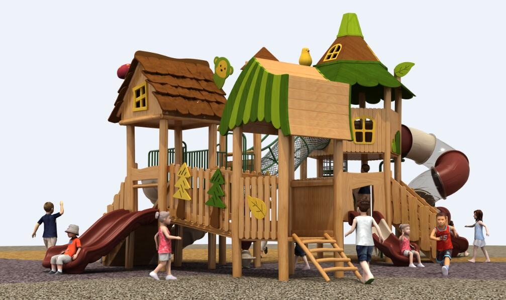 robinia wood playground China supplier-Guangzhou Colorful Play
