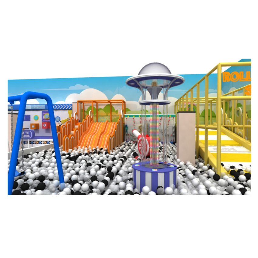 CHILDREN MODULAR INDOOR PLAYGROUND WITH BALL PIT